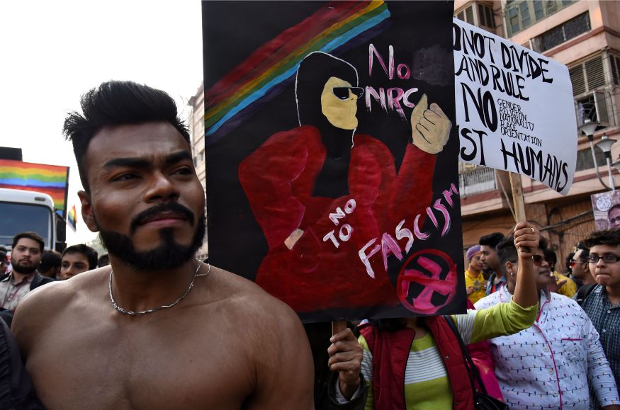 Rainbow Pride Walk Against NRC, CAA in Kolkata - PHOTOS - News18