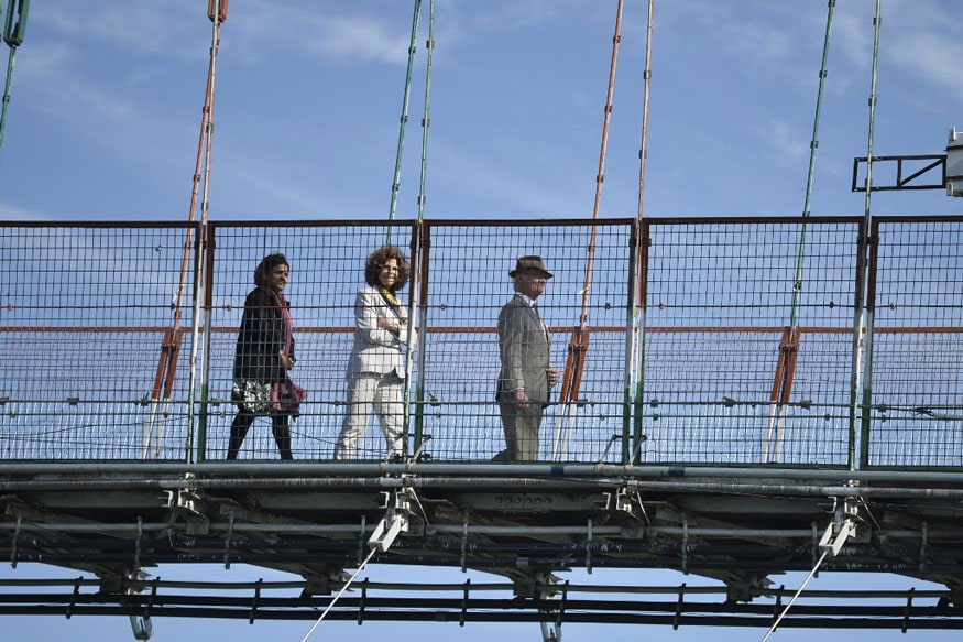 PICS: Swedish Royals Visit Ram Jhula Bridge in Rishikesh - News18
