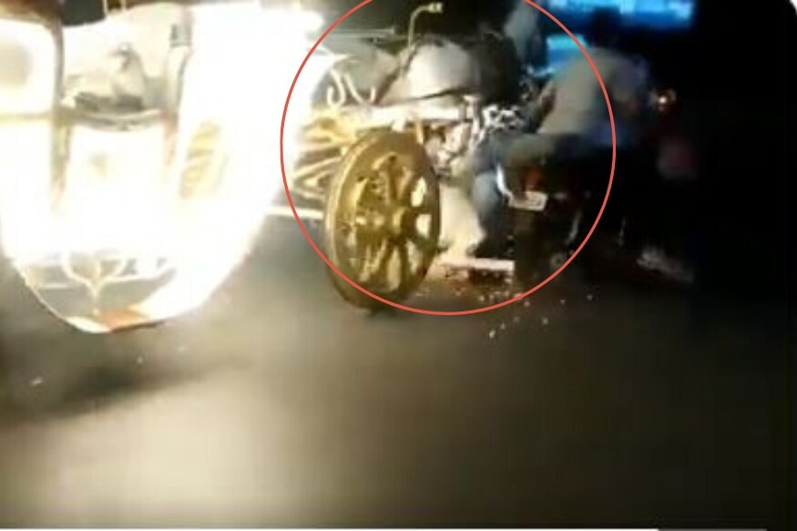 Watch: Bike Rider Comes Under Wheels While Trying to Stop Horse ...