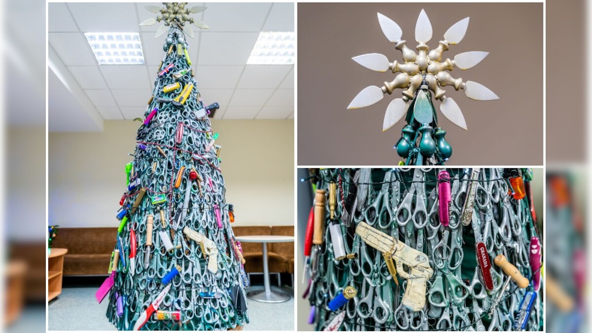 One of a Kind: Lithuanian Airport Decorates Christmas Tree With Bullets ...