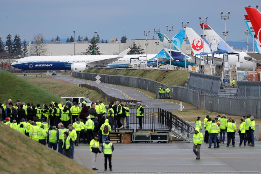 World's Largest Twin-Engine Jet Boeing 777X's First Flight - News18