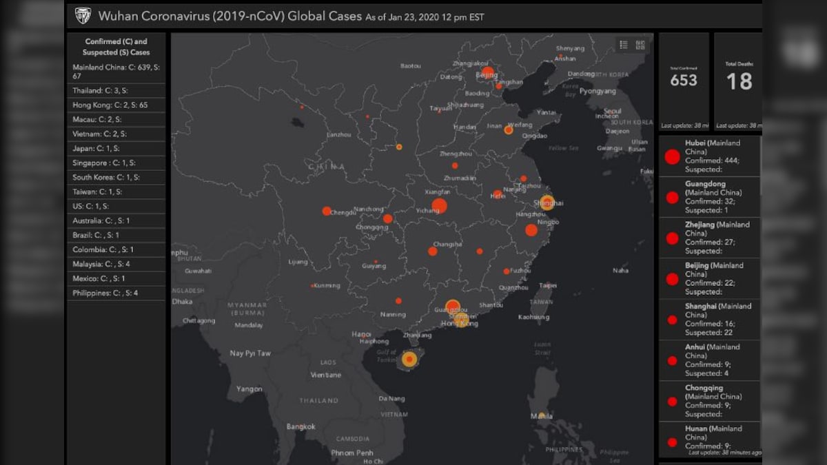 Coronavirus Death Toll Spikes: This Realtime Map Tracks Spread of Virus ...