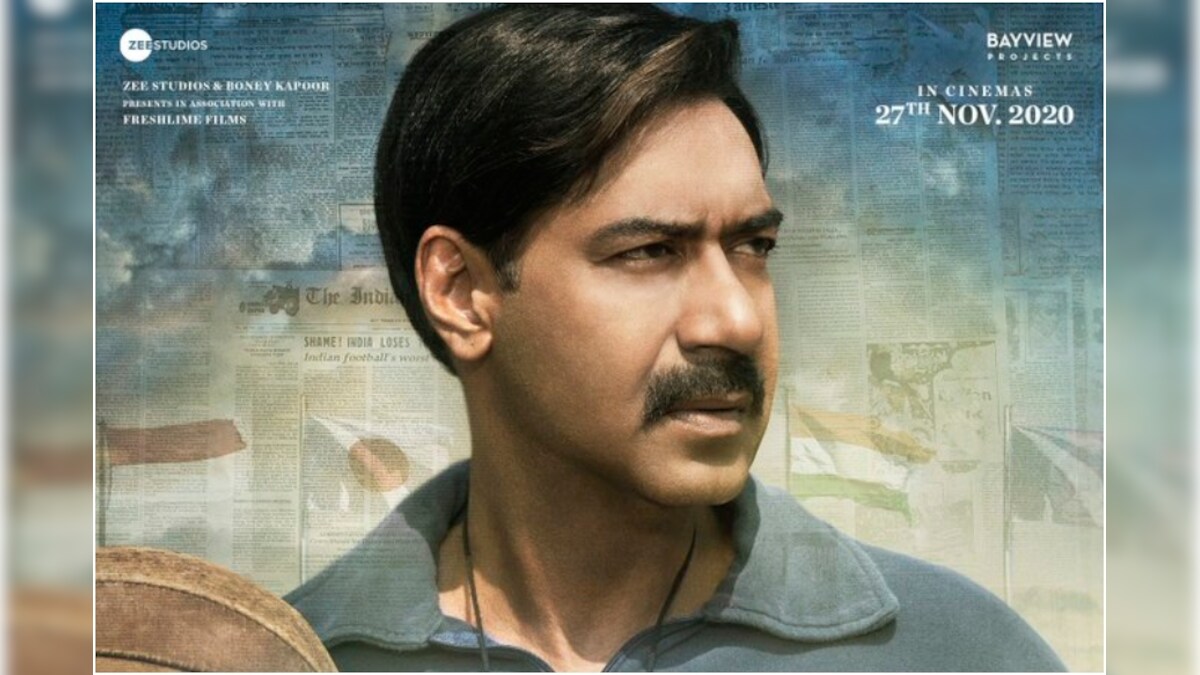 Ajay Devgn Shares His First Look from Maidaan - News18