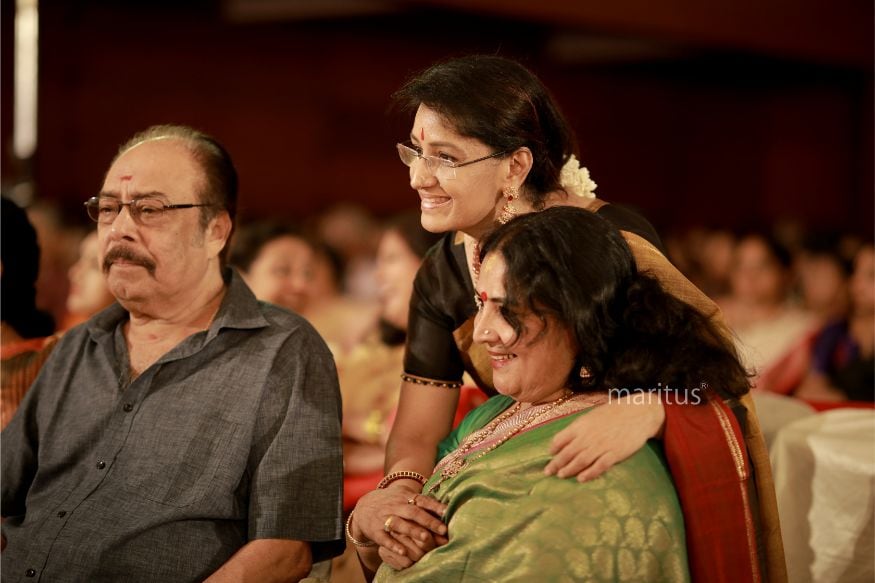 Celebrities at Maniyanpilla Raju’s Son Sachin & Aiswarya's Wedding - News18