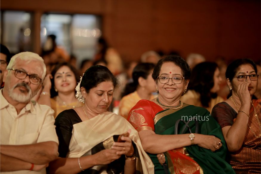 Celebrities at Maniyanpilla Raju’s Son Sachin & Aiswarya's Wedding - News18