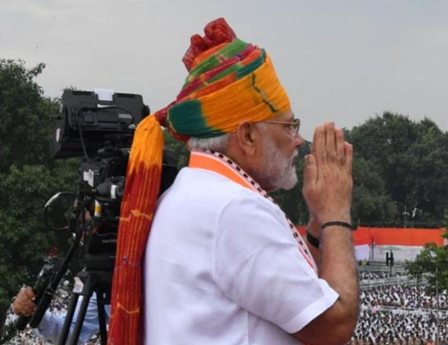 Colourful Pagdis Worn by Prime Minister Narendra Modi - News18
