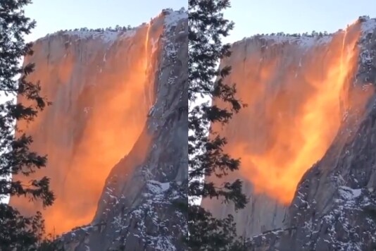 Firefall? Mesmerizing Video of California Waterfall on 'Fire' Lights up ...