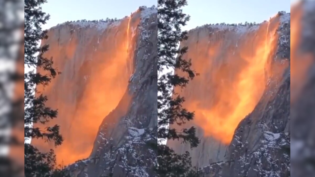 Firefall? Mesmerizing Video of California Waterfall on 'Fire' Lights up ...