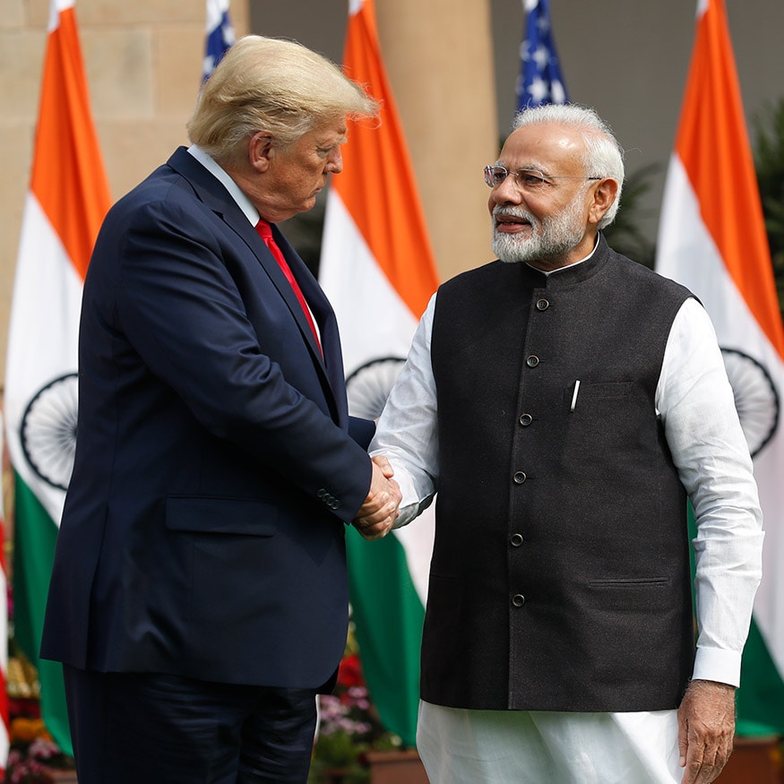 PICS: Donald Trump, PM Modi Issue Joint Statement After Bilateral Talks ...