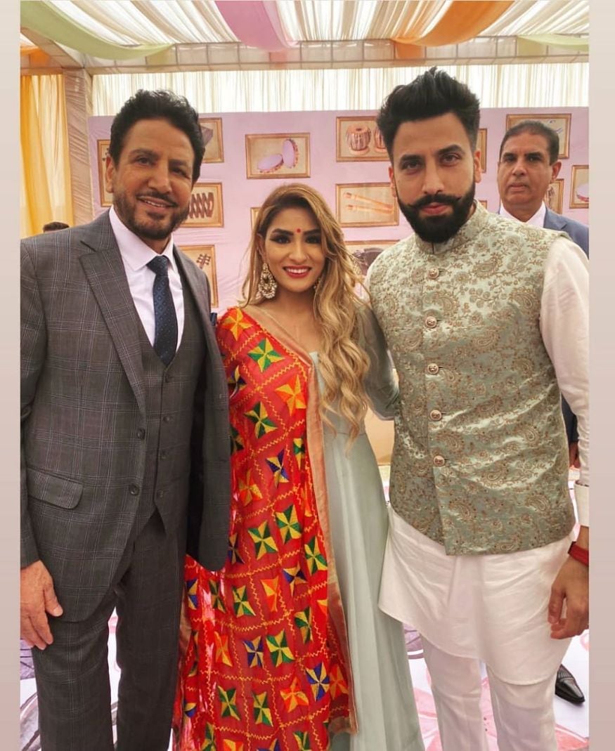 Pics: Miss India Simran Kaur Mundi Weds Gurdaas Maan’s Son Gurickk - News18