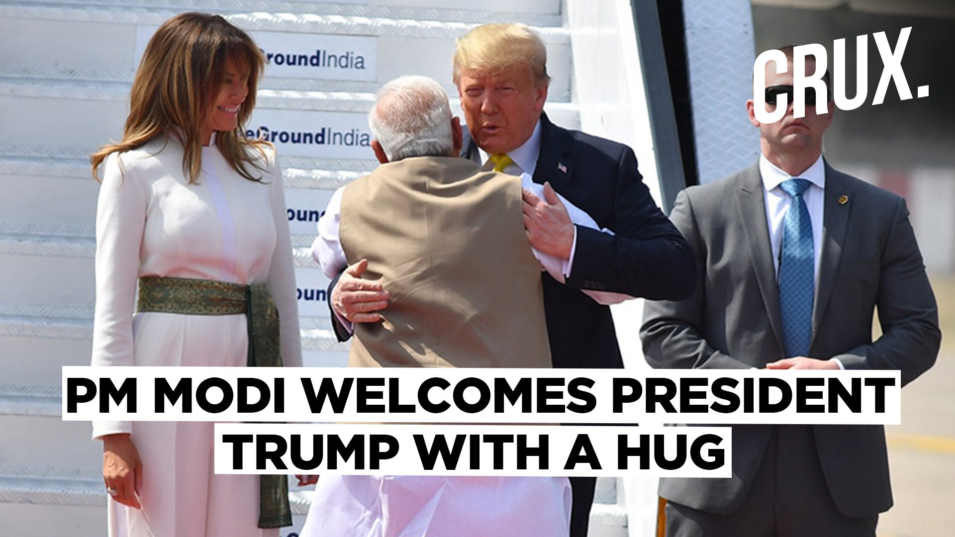 Donald Trump Arrives In Ahmedabad, PM Modi Says ‘Namaste Trump’ With a ...