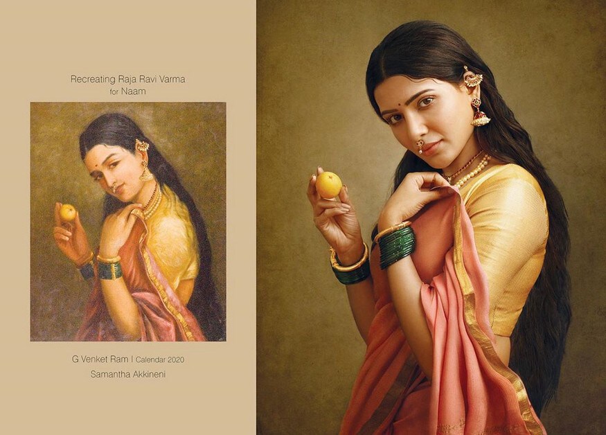 Celebrity Photographer Recreates Ravi Varma Paintings With Celebs - News18