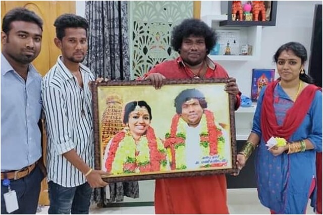 Newly-weds Yogi Babu, Manju Bhargavi Come Together in This Adorable Pic ...