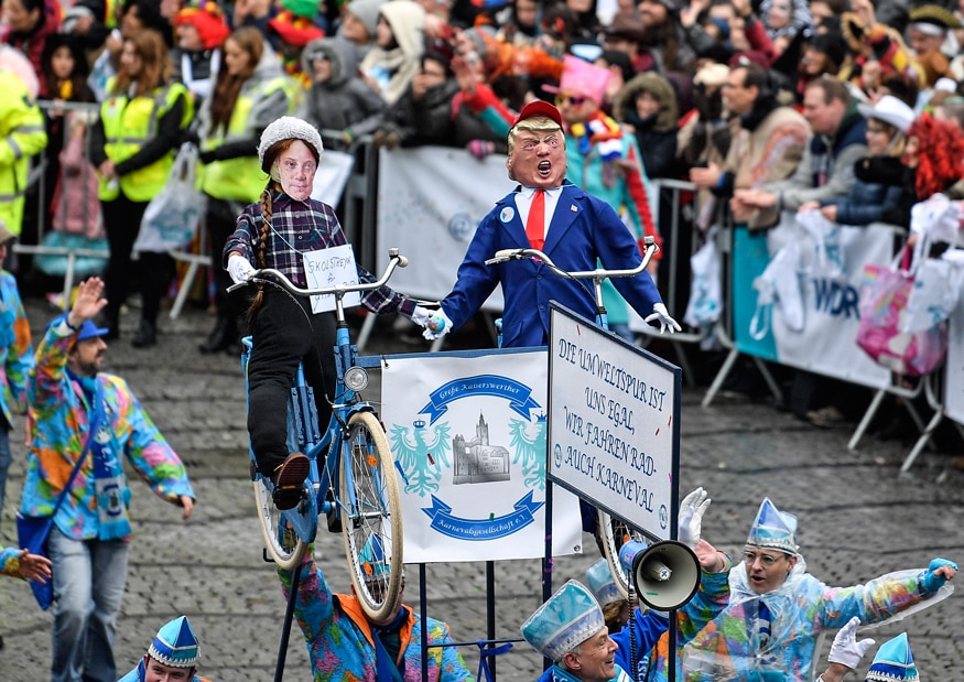 Germany Carnival 2020: Colourful Floats Mock World Leaders - News18