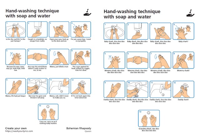 This Website Generates a 20 Second Hand-Washing Guide, Synced With Your ...