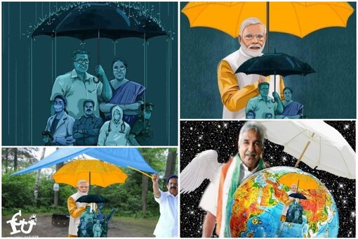 Modi vs Vijayan: Kerala Artist's Covid-19 Poster Praising CM Turns into ...