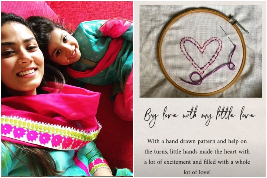 Mira Rajput Shares Cute Heart Embroidery Done by Daughter Misha