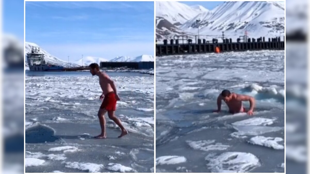 Daredevil Diver's Jump into Ice Water is Sending Chills Down the ...