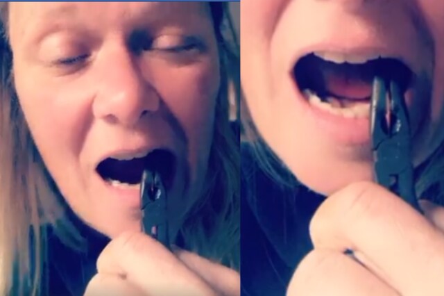 2020 in One Frame? Viral Video Shows Woman Pulling Out Own Tooth With ...