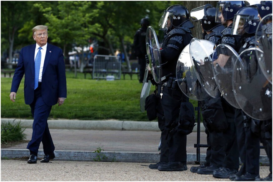 Donald Trump Makes Surprise Visit to St Johns Church Amid US Unrest ...