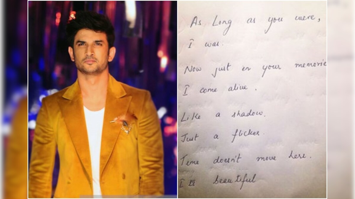 Sushant Singh Rajput's Emotional Handwritten Letter for Mother Surfaces ...