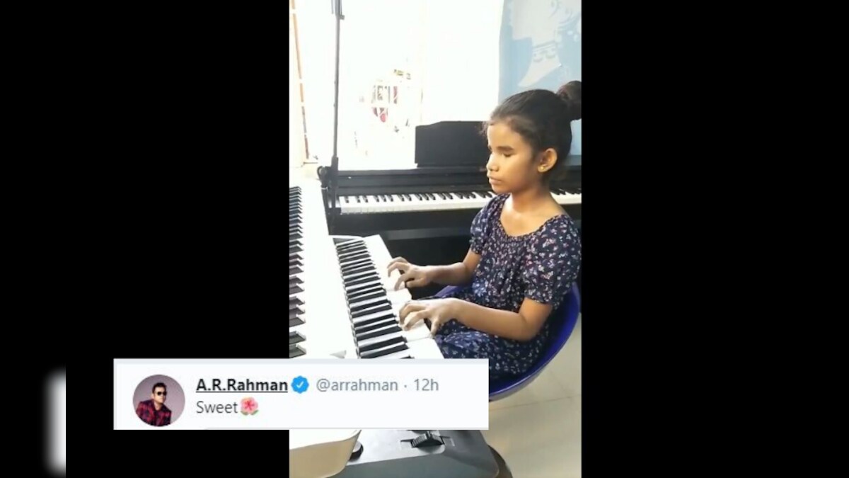 AR Rahman Impressed with Visually-impaired Girl Playing Double Keyboard ...