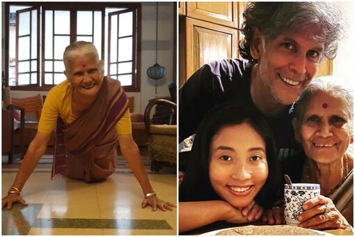 Milind Soman's Mother Usha Celebrates 81st Birthday in Lockdown with 15 ...