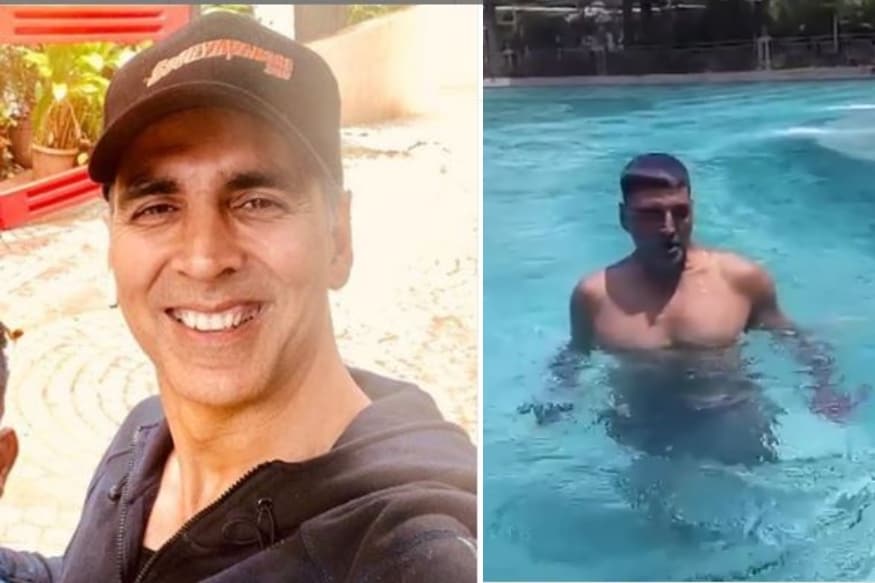 This Video of Akshay Kumar Swimming with Weights in His Hands is ...