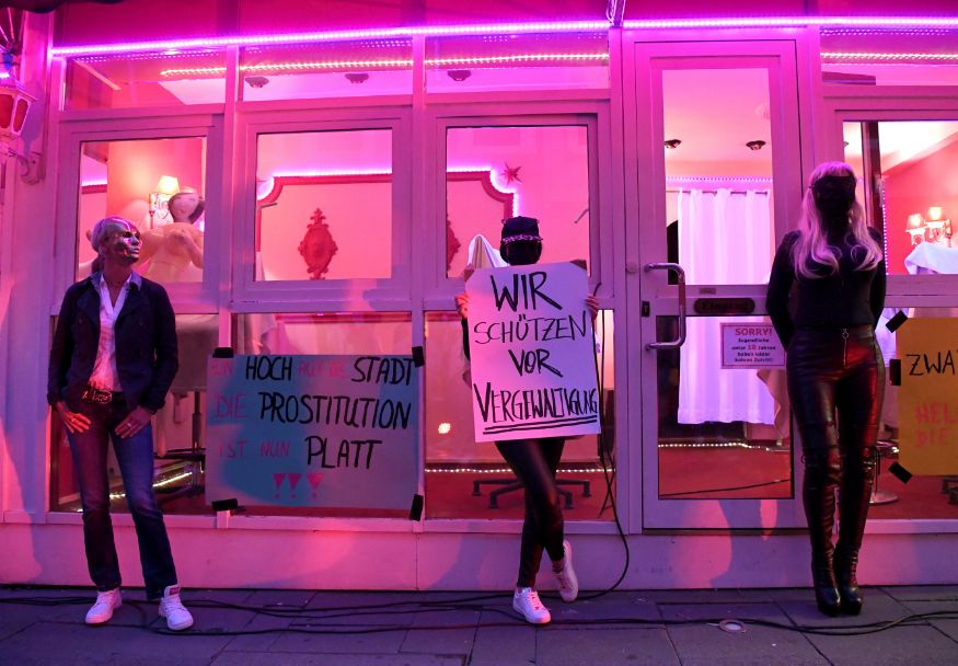 Sex Workers Protest Demanding The Reopening Of Brothels News18