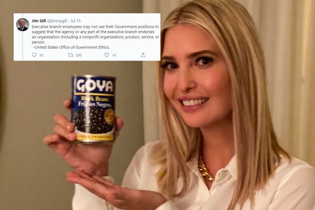 Ivanka Trump's Can of 'Good' Goya Beans is Spilling Memes and Backlash ...