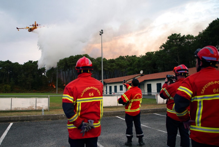 Firefighters Battle Wildfires in France as Europe Melts Under Heatwave ...