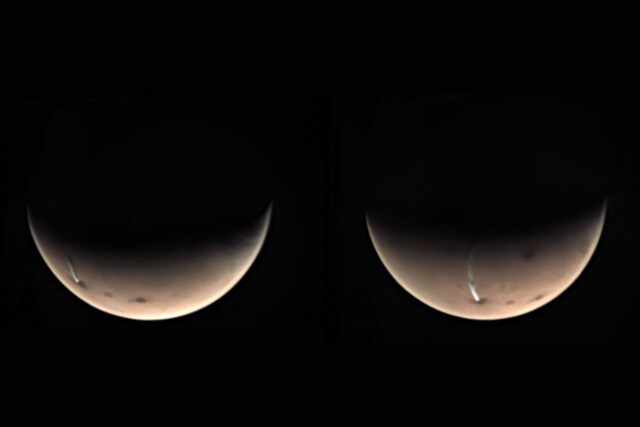 The Strange Long Cloud is Back on Mars, Spotted Over Extinct Martian ...