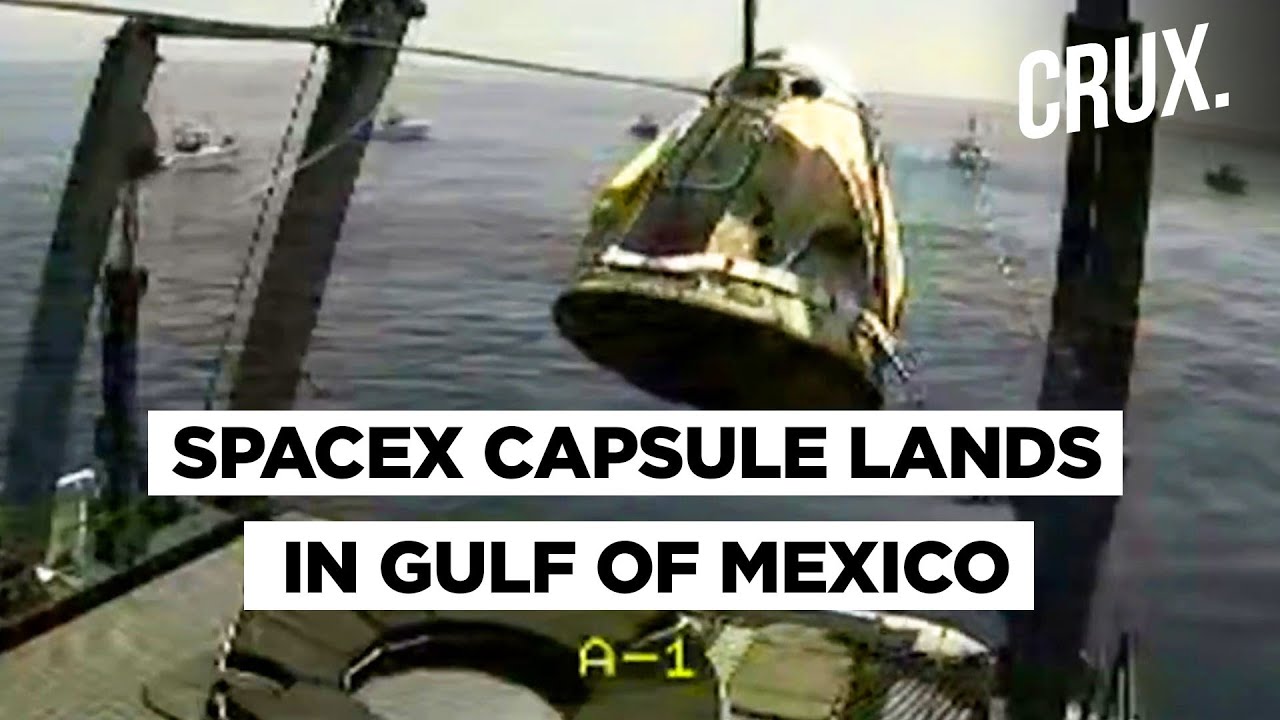 SpaceX's First Manned Mission Makes Successful Splashdown | Elon Musk ...