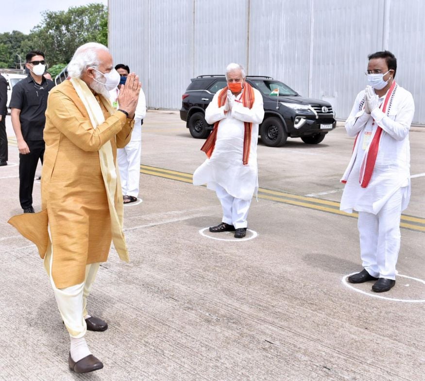 PM Modi Lays Ram Temple Foundation Stone in Ayodhya - News18