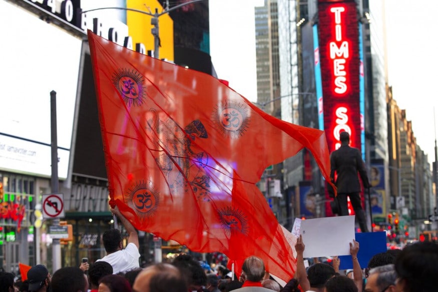 Ram Temple Billboard Shines at New York's Iconic Times Square - News18