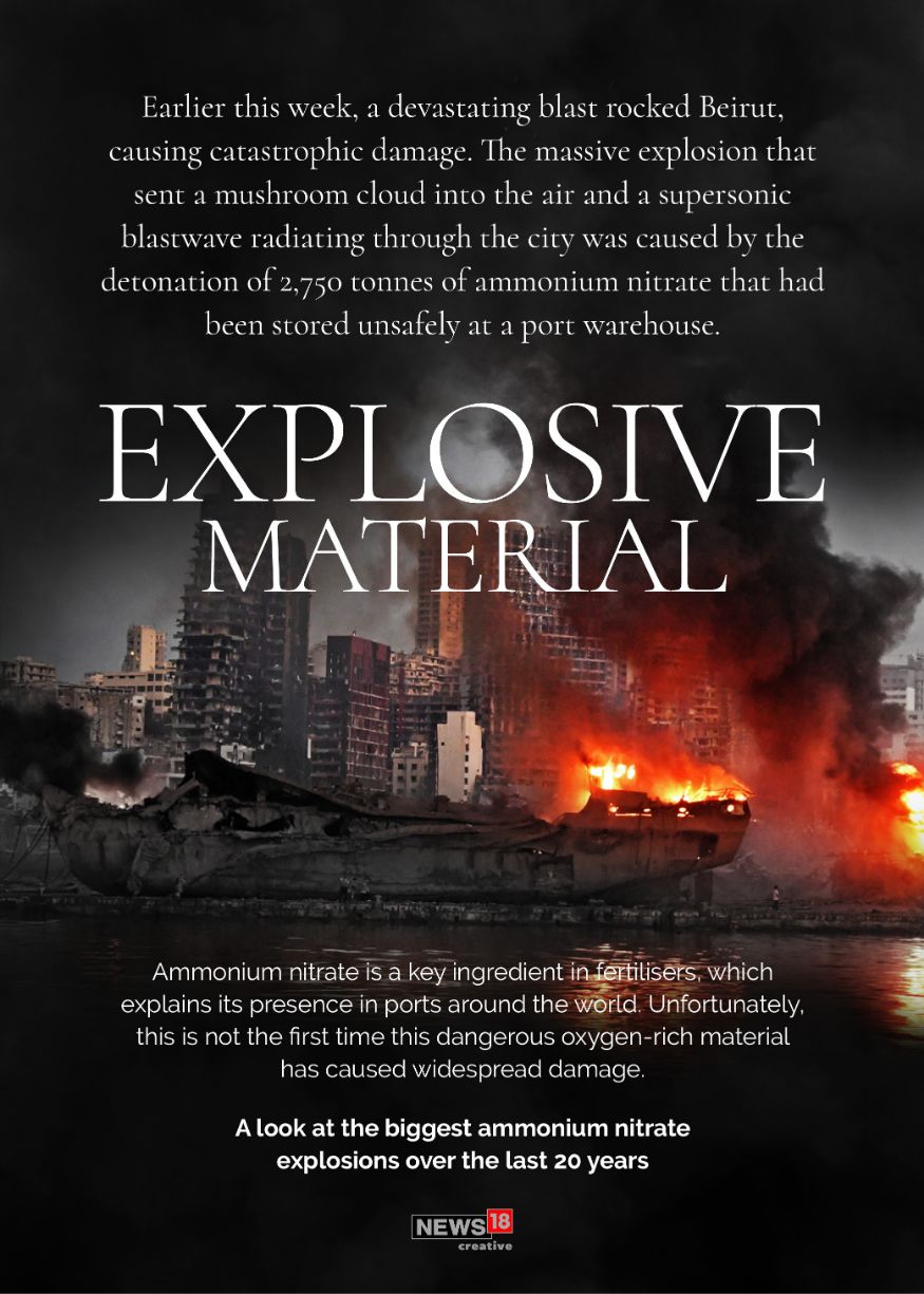 Biggest Ammonium Nitrate Explosions in Past 2 Decades - In Pics - News18