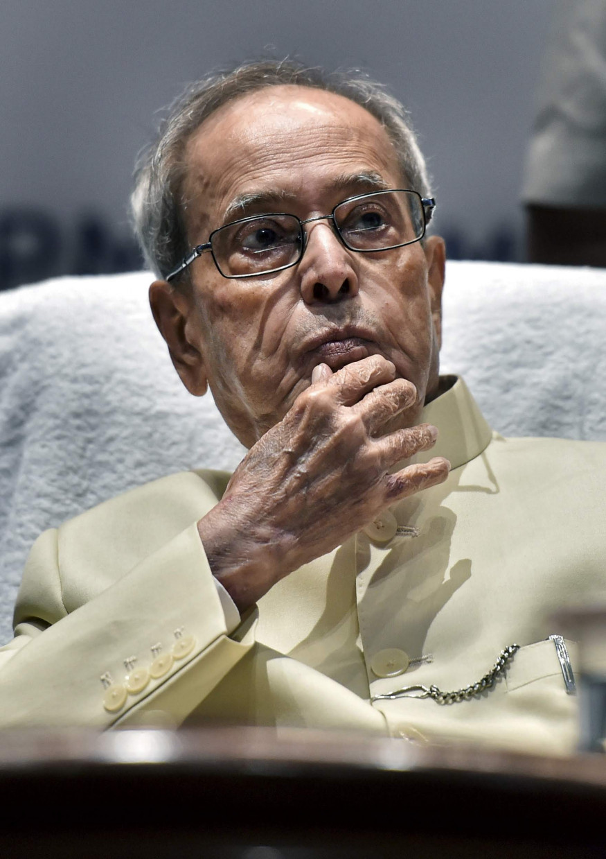 Former President And Senior Congress Leader Pranab Mukherjees