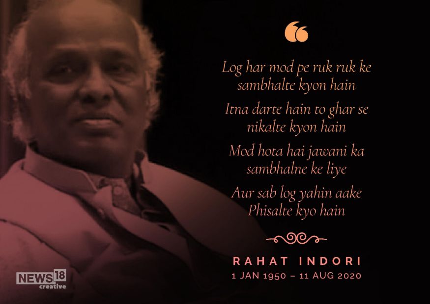 RIP Rahat Indori: Top Soul-Stirring Shayaris By the Famous Urdu Poet ...