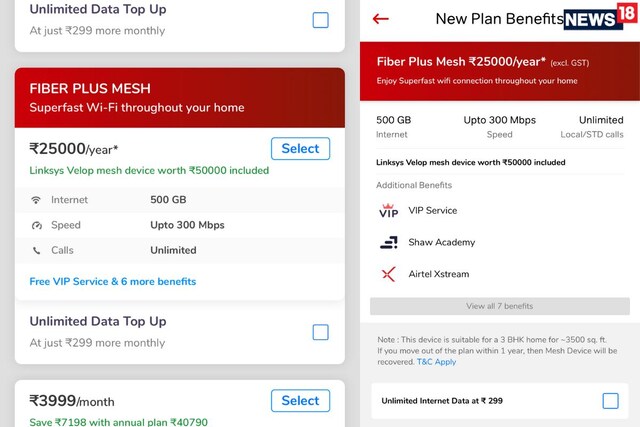 Airtel Xstream Fiber Plus Mesh Plan Is A Whopping Rs 25000 Per Year And ...
