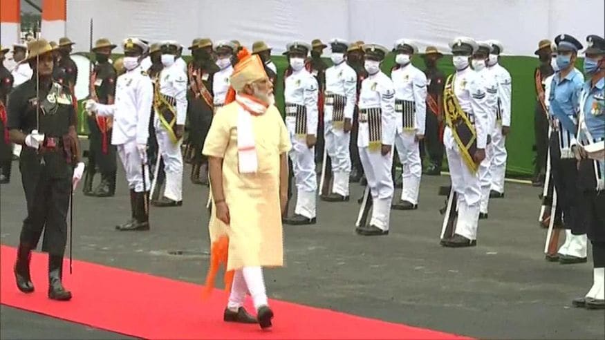 74th Independence Day: PM Narendra Modi Unfurls Tricolour at Red Fort ...