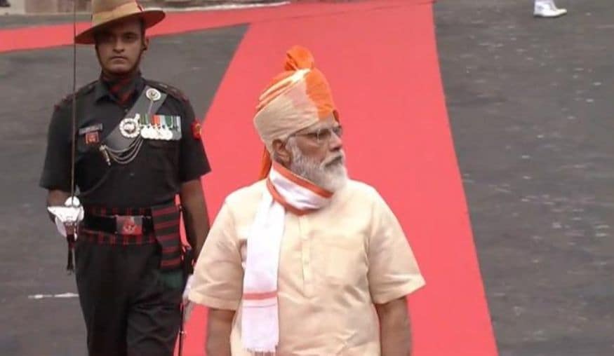 74th Independence Day: PM Narendra Modi Unfurls Tricolour at Red Fort ...