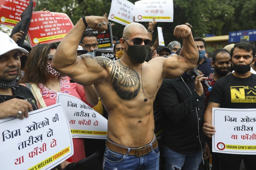 Fitness Enthusiasts in Delhi Protest Against AAP Govt, Demand Reopening ...