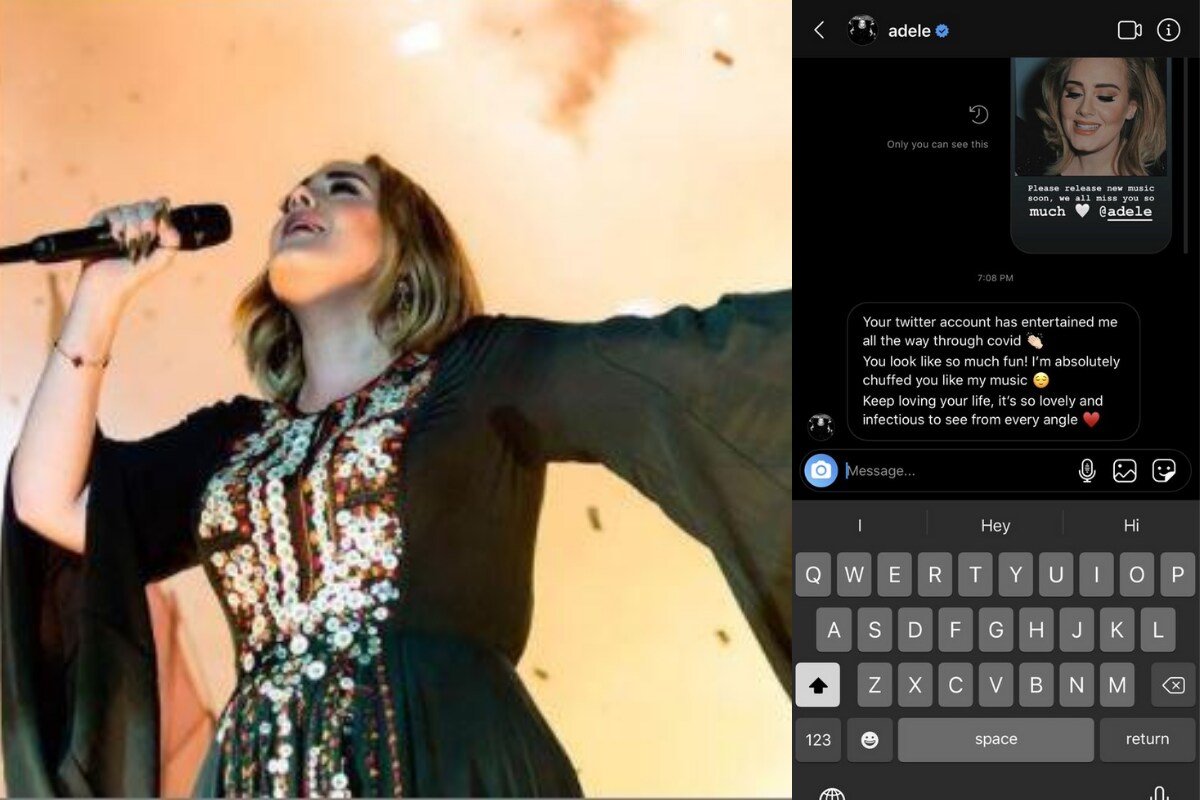'Your Twitter Entertained Me Through Covid': Adele's Insta DM to Her ...