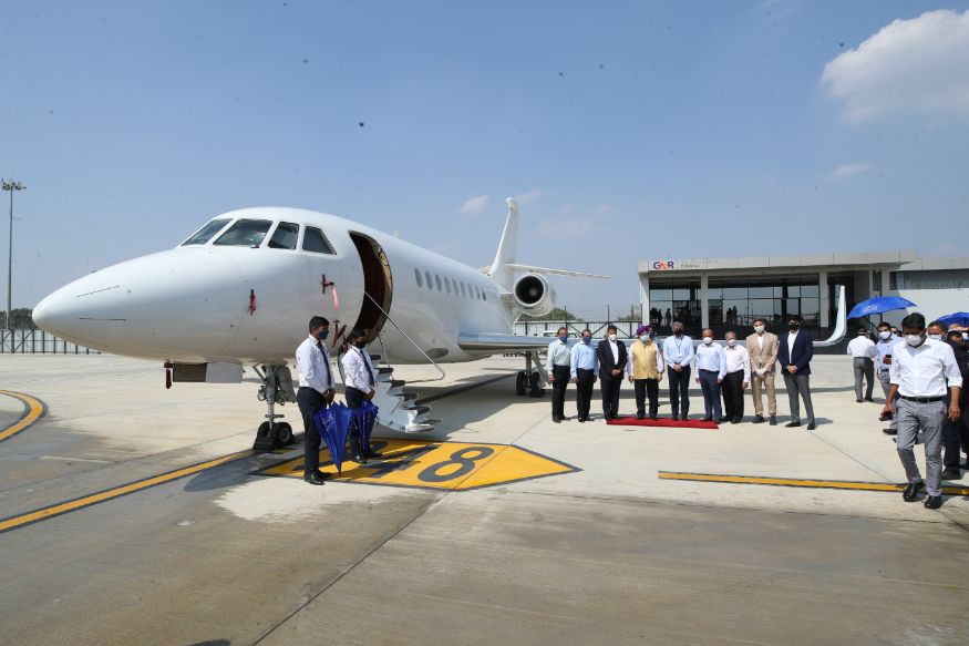 Hardeep Singh Puri Inaugurates India's First Private Jet Terminal at ...