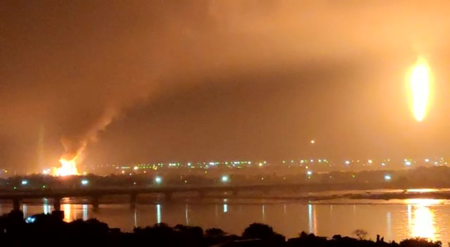 PICS: Major Fire Breaks Out in Surat's ONGC Plant - News18