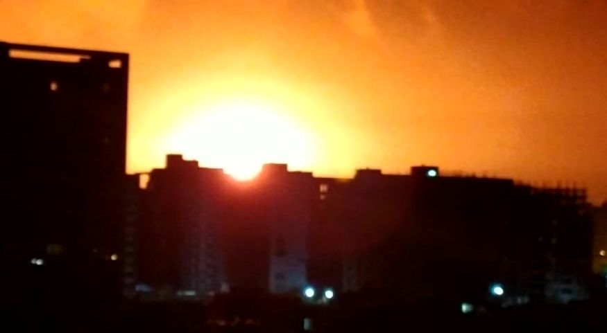 PICS: Major Fire Breaks Out in Surat's ONGC Plant - News18