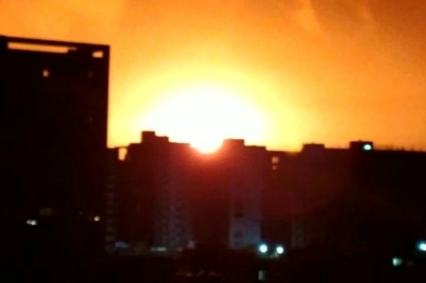 PICS: Major Fire Breaks Out in Surat's ONGC Plant - News18