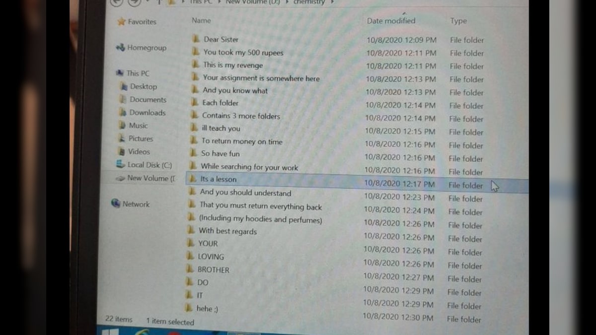 Payback Time: Brother Hides Sister’s Assignment Inside 80 Folders as ...