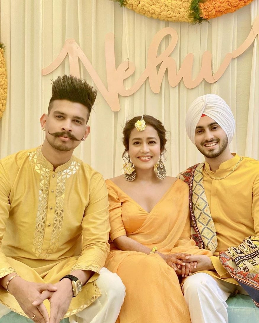 Neha Kakkar and Rohanpreet Singh's Haldi Ceremony Pictures - News18