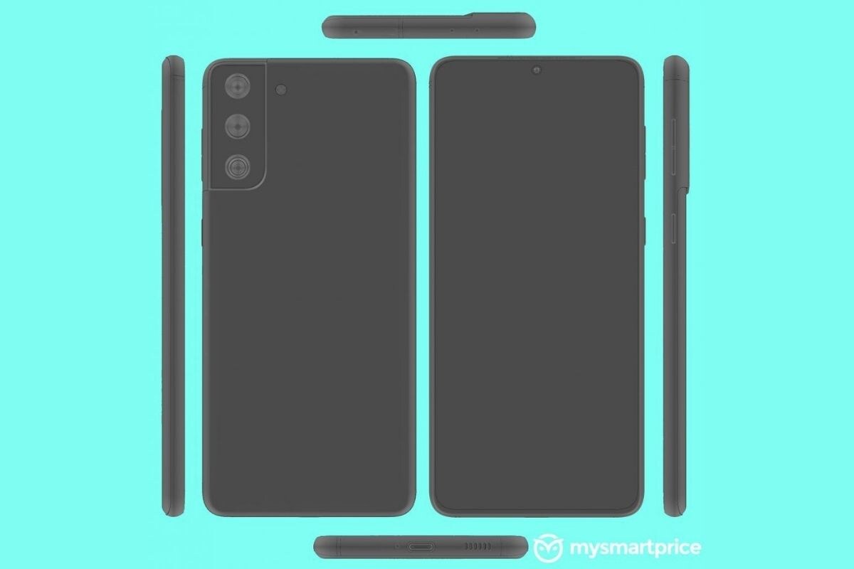 Samsung Galaxy S21 Plus First Renders are Here; Shows Flat Display ...